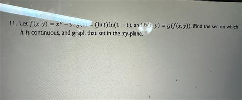 Solved Let F X Y X Y G T Lnt Ln T And Chegg
