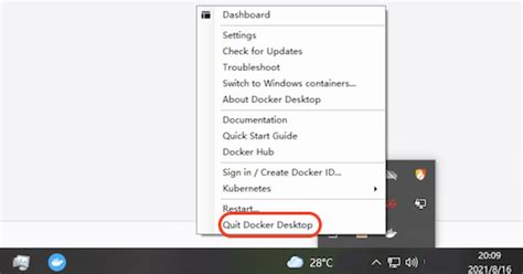 Shutdown Docker Desktop On Windows