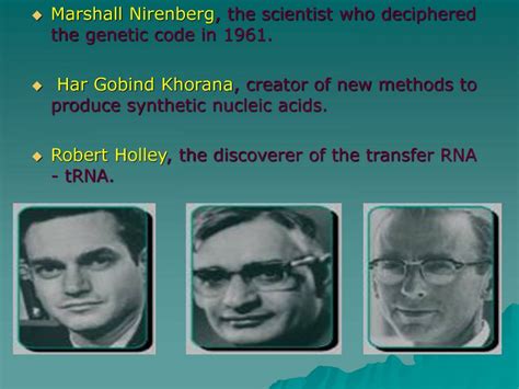 Marshall Nirenberg Genetic Code