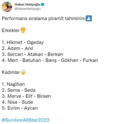 Survivor Hakan Hatipo Lu Nun All Star Listesi Olay Kard Foto