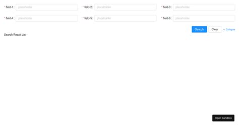 高级搜索 ant design vue 3 2 14 codesandbox