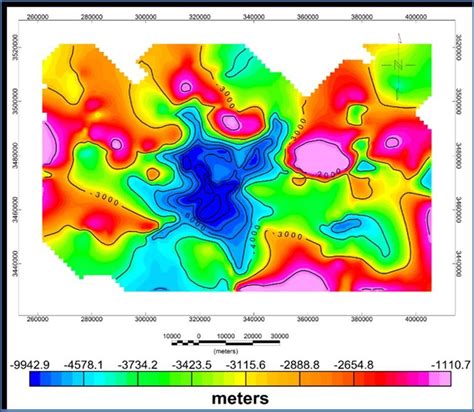 Depth To Basement Map Performed By Euler Deconvolution Download Scientific Diagram