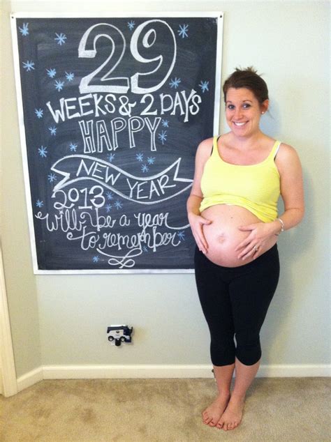 29 Weeks Pregnant Belly