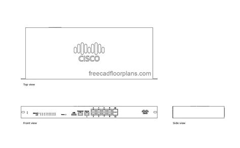 Cisco Firewall Free Cad Drawings
