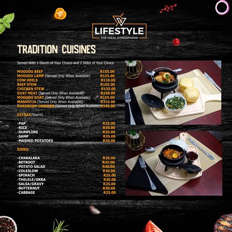 Our Menu Pv Lifestyle