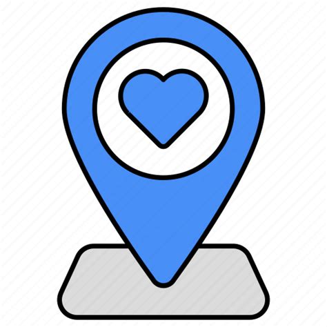 Love Location Direction Gps Navigation Geolocation Icon Download