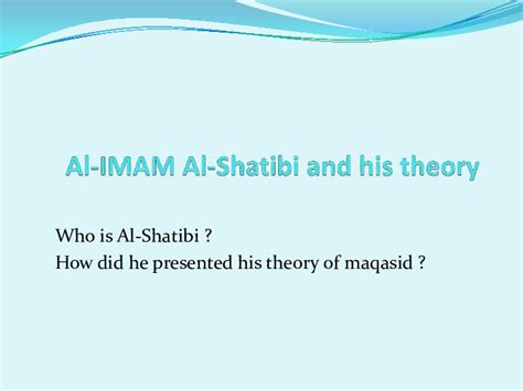 Al Imam Al Shatibi And His Book Al Muwafaqat Pdfcoffeecom