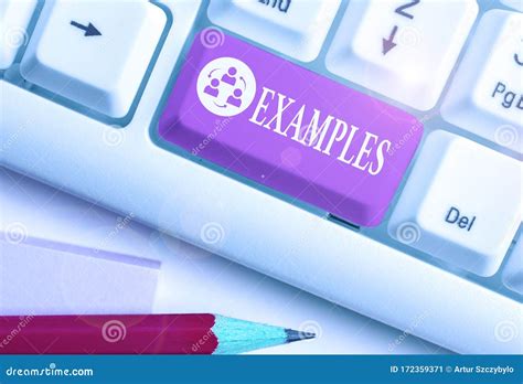 Handwriting Text Examples Concept Meaning Illustration Sample Model To Follow Guide Explanation