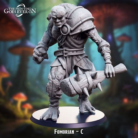 3d Printable Fomorians Presupported By The Printing Goes Ever On