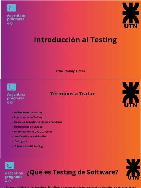 Clase 1 Testing Calidad Qa Qc Tester Pdf Pruebas De Software