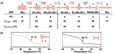 A Experimental And Predicted Tg Data Of Multiblock Isomers As The Download Scientific Diagram