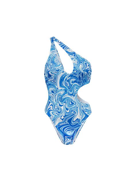 Ekcentrik Strój Kąpielowy One Piece Cutout Swimsuit Aquadelic