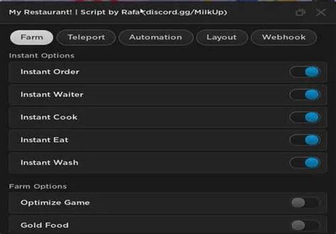 My Restaraunt Script Instant Order More Roblox Scripter