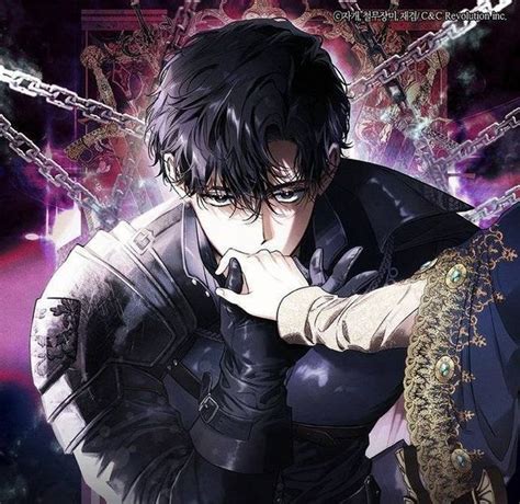 An Anime Character Is Holding His Hand To His Face And Looking Down At
