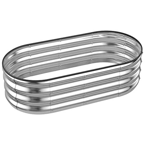 Enjoybasics Raised Garden Bed Kit Galvanized Raised Planter 4x2x1ft