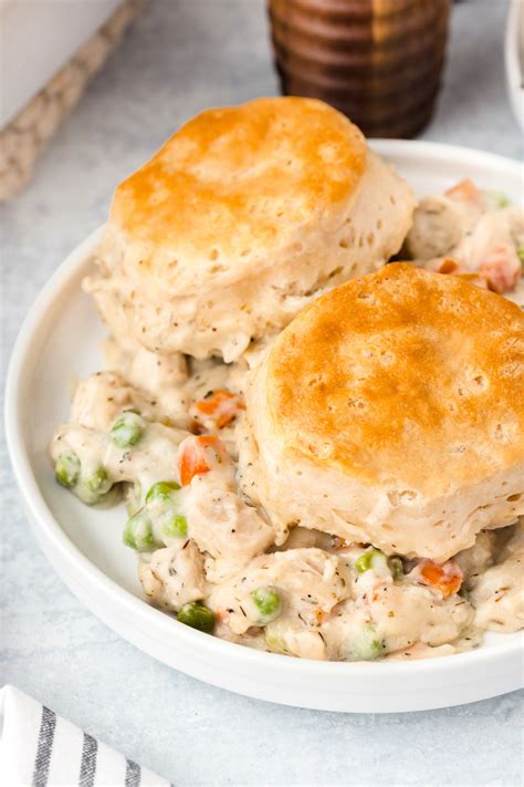 Easy Chicken Pot Pie Recipe With Biscuits Southern Kissed