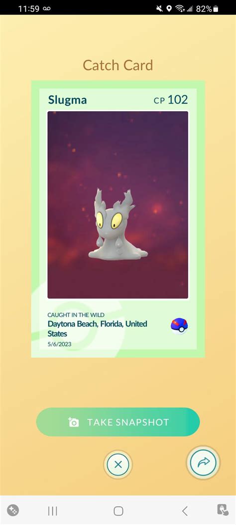 Shiny Slugma By The Sea R Pokemongo