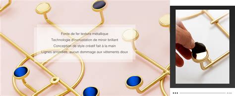 Ai Hui Créatif Décoratif Porte Manteaux Mural Rond Fer Art Porte Manteaux Multifonction Crochet