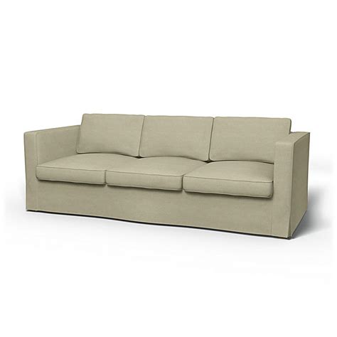 Ikea Karlanda 3 Seater Sofa Cover Pebble Linen Bemz Sofa Covers