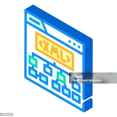 Xml 사이트 맵 Seo 등각 투영 아이콘 벡터 일러스트 레이 션 교통에 대한 스톡 벡터 아트 및 기타 이미지 교통 날씬한