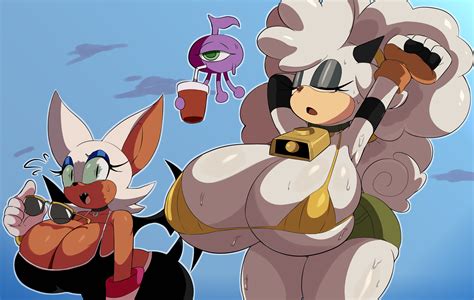 Rule 34 2girls Anthro Bat Wings Big Breasts Breasts Cleavage Comparing Cyberlord1109 Female