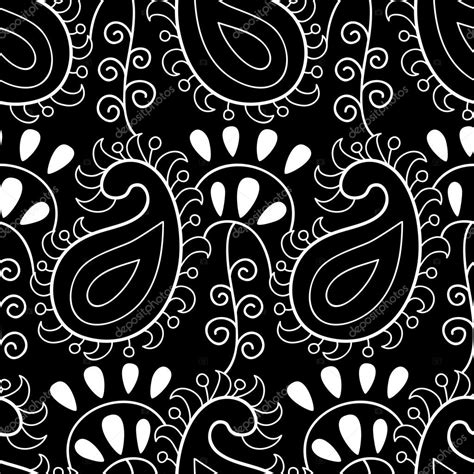 Paisley Seamless Pattern Vector Floral Wallpaper — Stock Vector