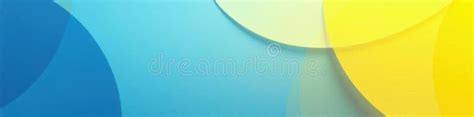 Soft Blue Yellow Gradient Geometric Shapes Minimalist Abstract Wallpaper Clean Illustration