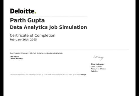 Dataanalytics Deloitte Forage Learning Careergrowth Analytics… Parth Gupta