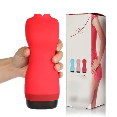 Buy Cheongsam Shape Male Electric Sucking Masturbator Adsorption Emulational Vibrating Realistic