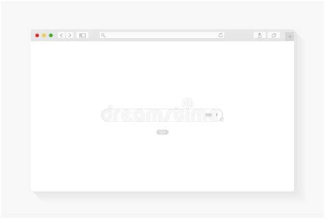 Modern Browser Window Design Isolated Stock Vector Illustration Of
