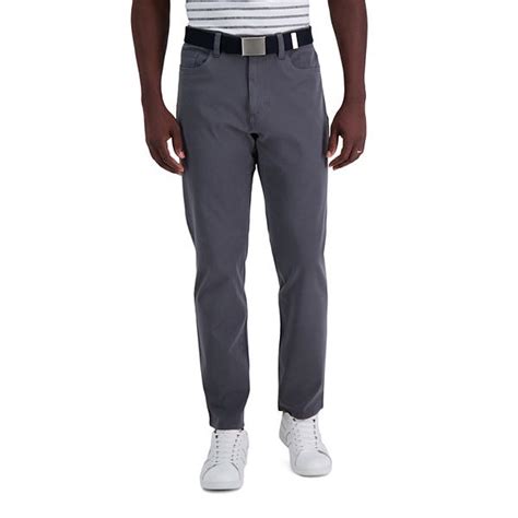 Mens Haggar® The Active Series™ City Flex™ 5 Pocket Slim Straight Pants
