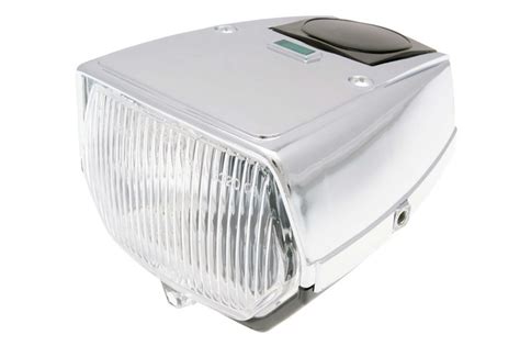 Faro Delantero Angular Cromado Para Puch Maxi Maxiscoot