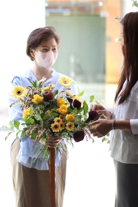 넌스파이럴 핸드타이드 테크닉 배워보기x부케 엑스부케 블레스유플라워 전문가 심화과정입니다 네이버 블로그