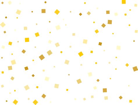 Gold Foil Square Confetti 36467680 Png