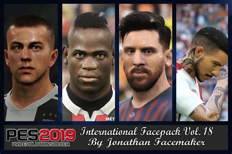 Pes Modif PES International Facepack Vol By Jonathan Facemaker