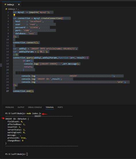Nodejs操作mysql数据js配置mysql Csdn博客