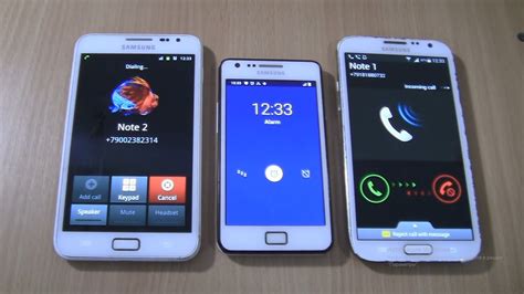 Incoming Call Outgoing Call Alarms At The Same Time 2 Samsung Galaxy