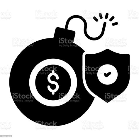 Risk Management Creative Idea Modern Glyph Icon Stock Illustration