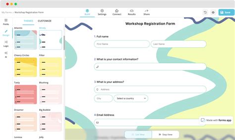 How To Create A Workshop Registration Form Free Templates