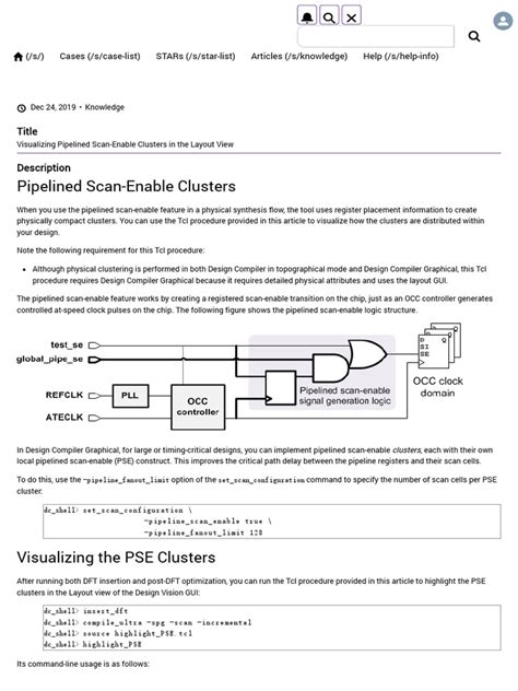 Visualizing Pipelined Scan Enable Clusters In The Layout View Pdf Computing Computer
