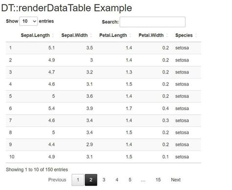 How Do I Suppress Row Names When Using Dt Renderdatatable In R Shiny Geeksforgeeks