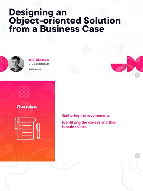 Designing An Object Oriented Solution From A Business Case Slides Pdf Inventory