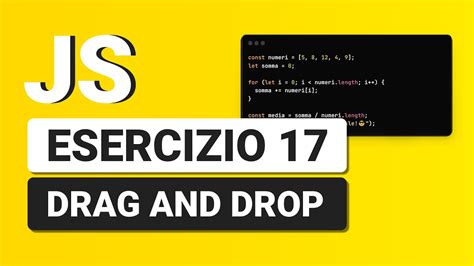 Drag And Drop Esercizio Javascript 17 Con Soluzione Youtube