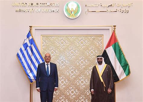 Greek Defence Minister Visits Uae Minister Of Defence Affairs Turdef