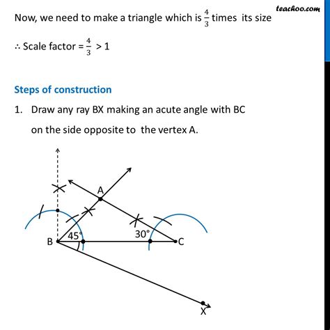 Question Draw A Triangle ABC With Side BC Cm B A