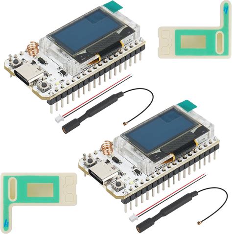 2 Sets Esp32 Lora V3 Sx1262 0 96 Oled Display Development Board Integrated Wifi Ble Lora 32 Bit