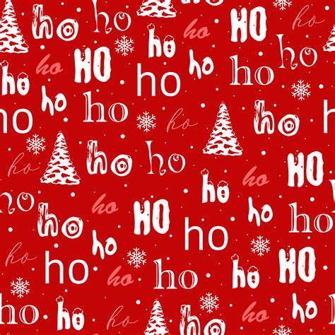 Seamless Christmas Pattern Hohoho Pattern 3692331 Vector Art At Vecteezy