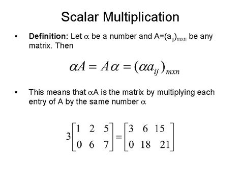 Matrix Definition An Array Of Numbers In M