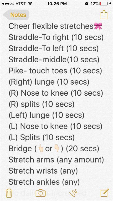 Cheer Flexibility Stretches