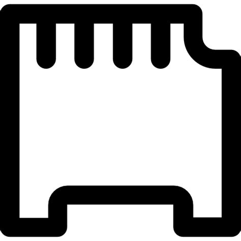 Memory Card Vector Market Bold Rounded Icon